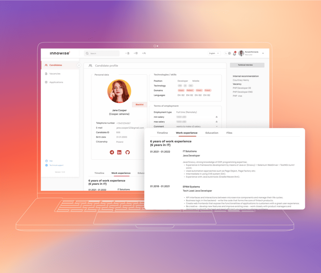 Recruitment Software Solution | Innowise